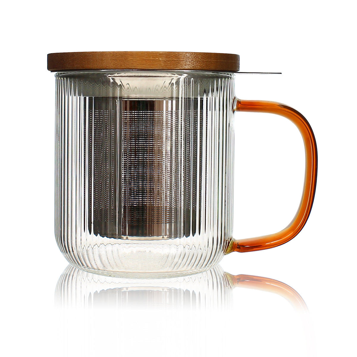 Karl amber tea pot in borosilicate glass 300ml – ogo living